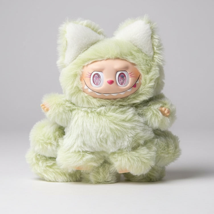 Rare Labubu Nine‑Tailed Fox Plush Doll | Mystical Soft Toy • Collector ...